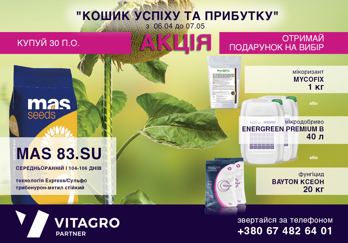 VITAGRO PARTNER запропонували аграріям акцію на купівлю насіння соняшника — SuperAgronom.com